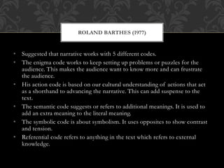 Narrative theory | PPTX