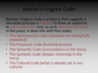 Narrative theory | PPTX