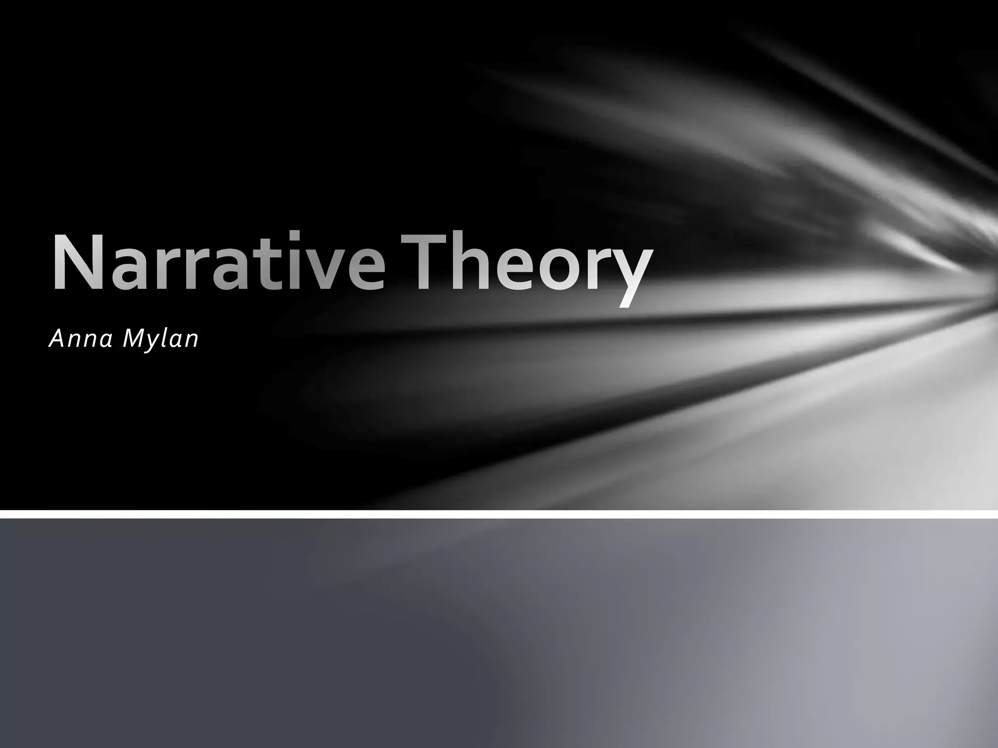 Narrative Theory | PPT