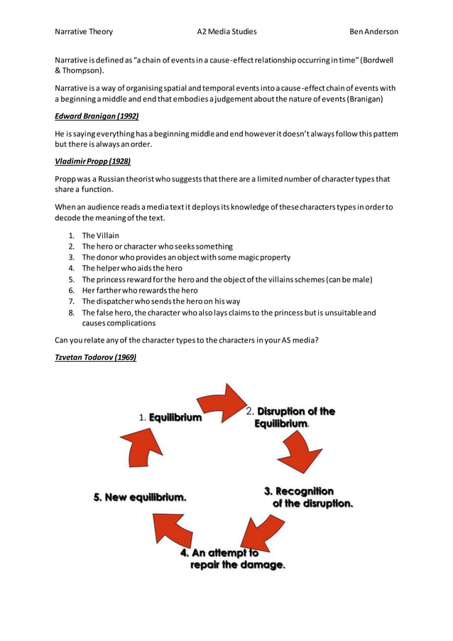 Narrative theory | DOCX | Genres