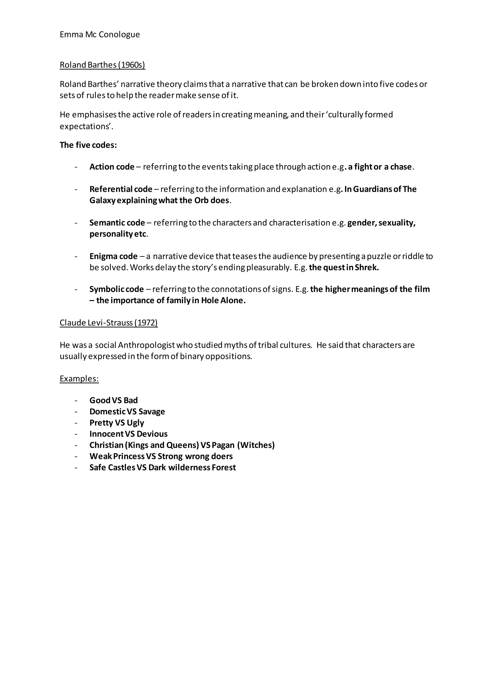 Narrative theory | DOCX