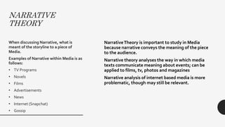 Narrative Film Theory | PPTX