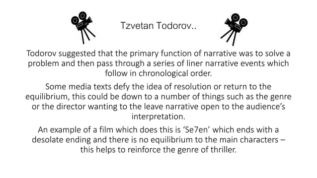 Narrative theory - Media Studies | PPTX | Genres