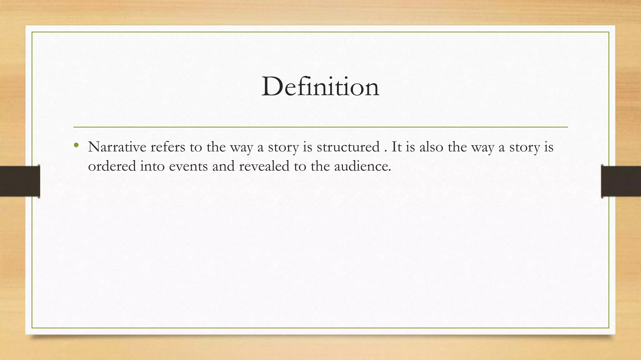 Narrative theory 2 | PPT