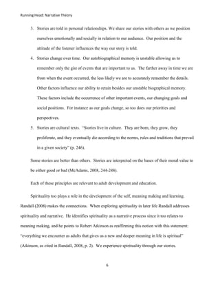 narrative theory and adult learning rev of lit.docx