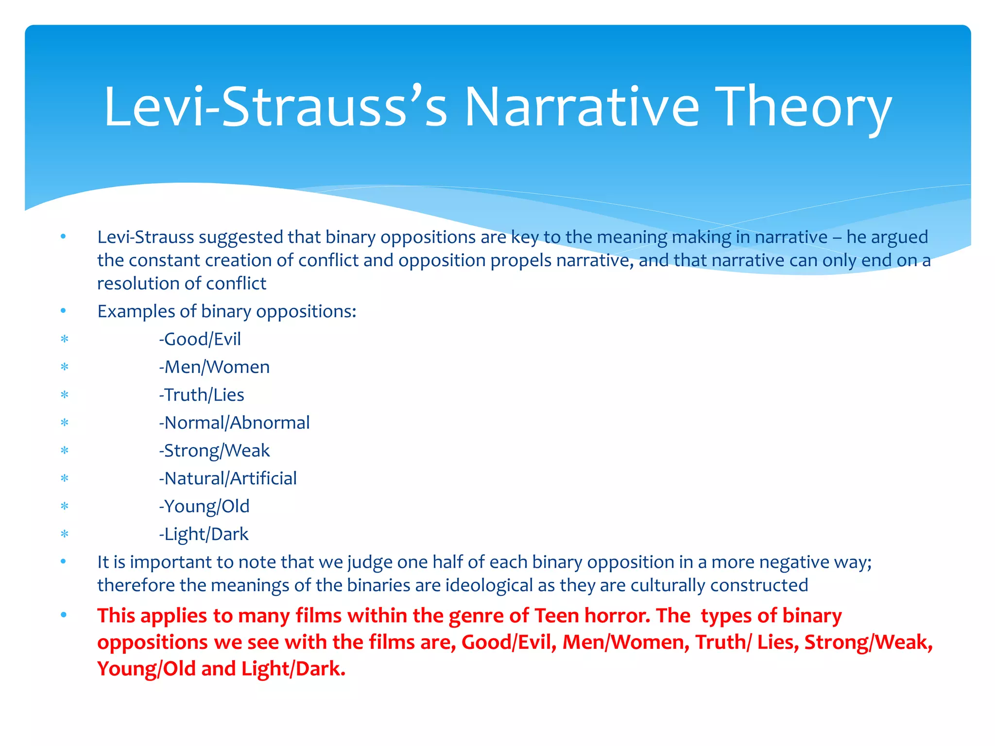 Narrative Theory (Media Studies) | PPTX