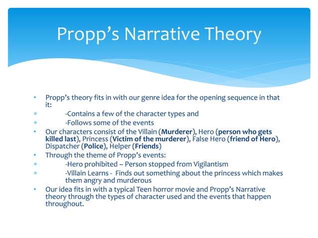 Narrative Theory (Media Studies) | PPT