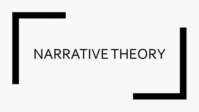 Narrative Theory | PPT