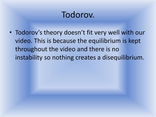 Narrative theory in relation to music video | PPTX