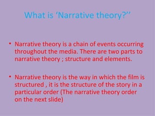 Narrative theory powerpoint.1 | PPT
