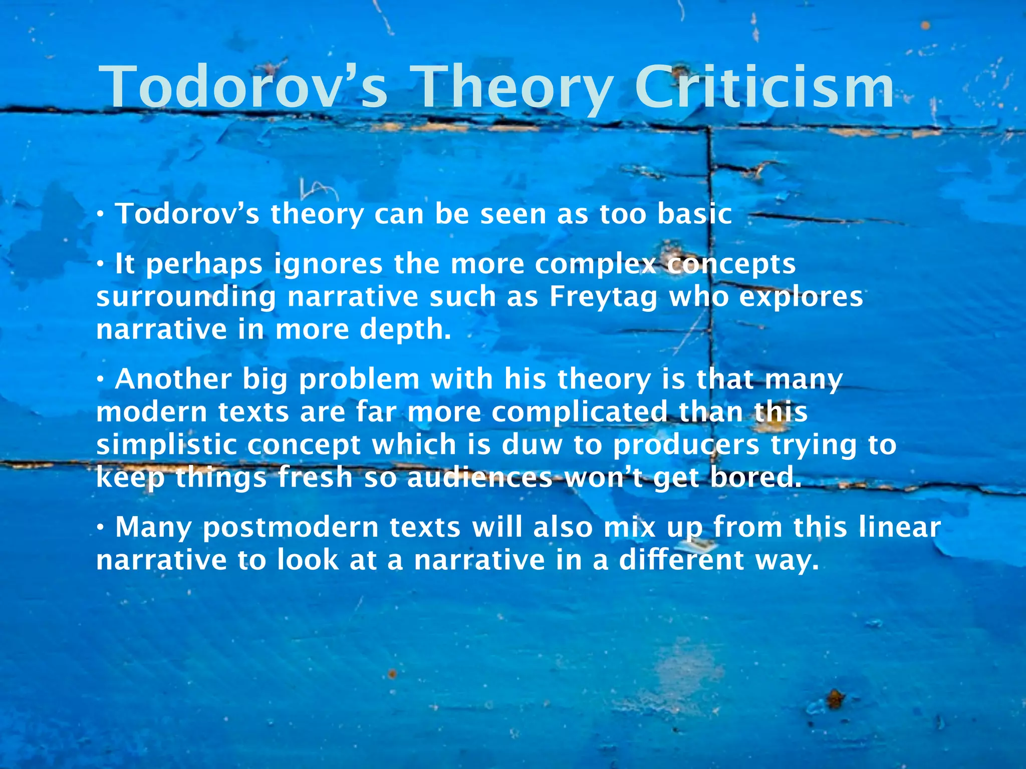Narrative Theory | KEY
