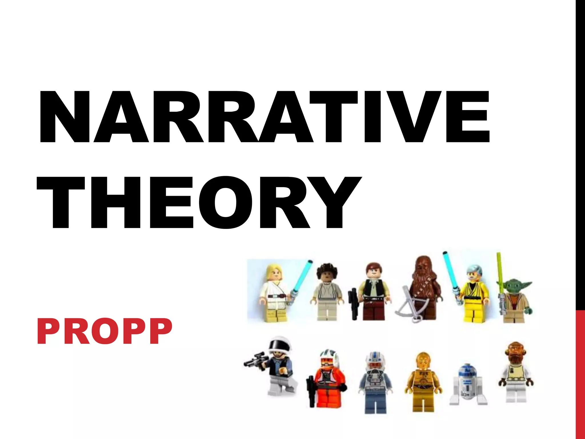 Narrative theory (propp) | PPTX
