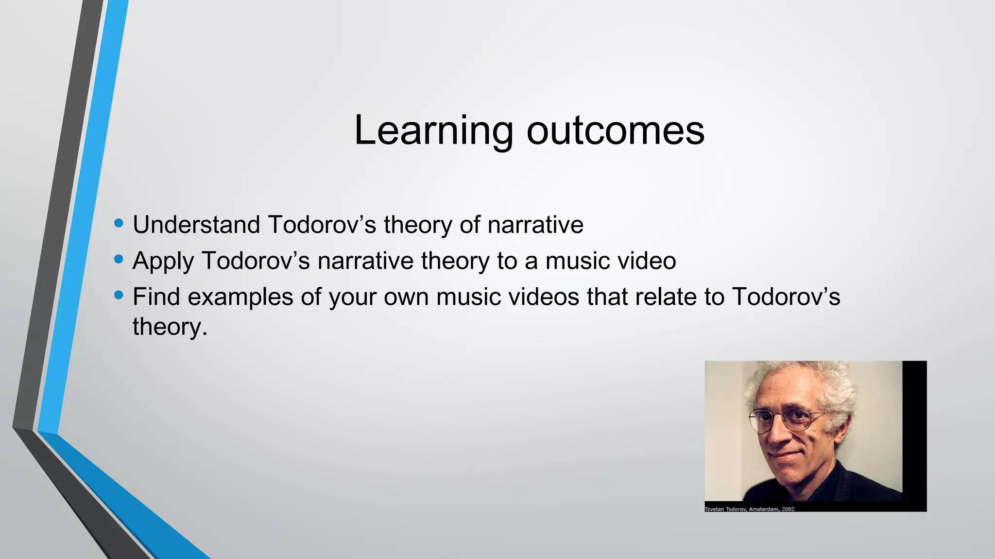 Narrative theory Todorov and Strauss | PPT
