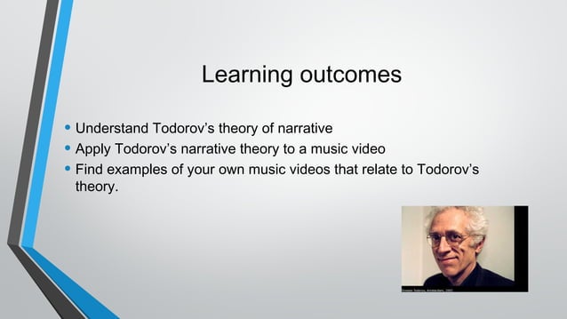 Narrative theory Todorov and Strauss | PPT