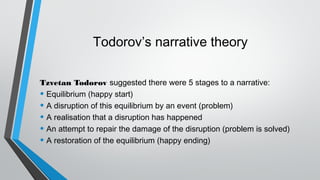 Narrative theory Todorov and Strauss | PPT