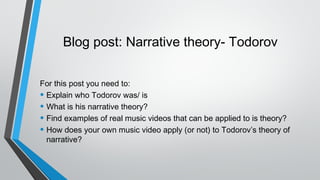 Narrative theory Todorov and Strauss | PPT