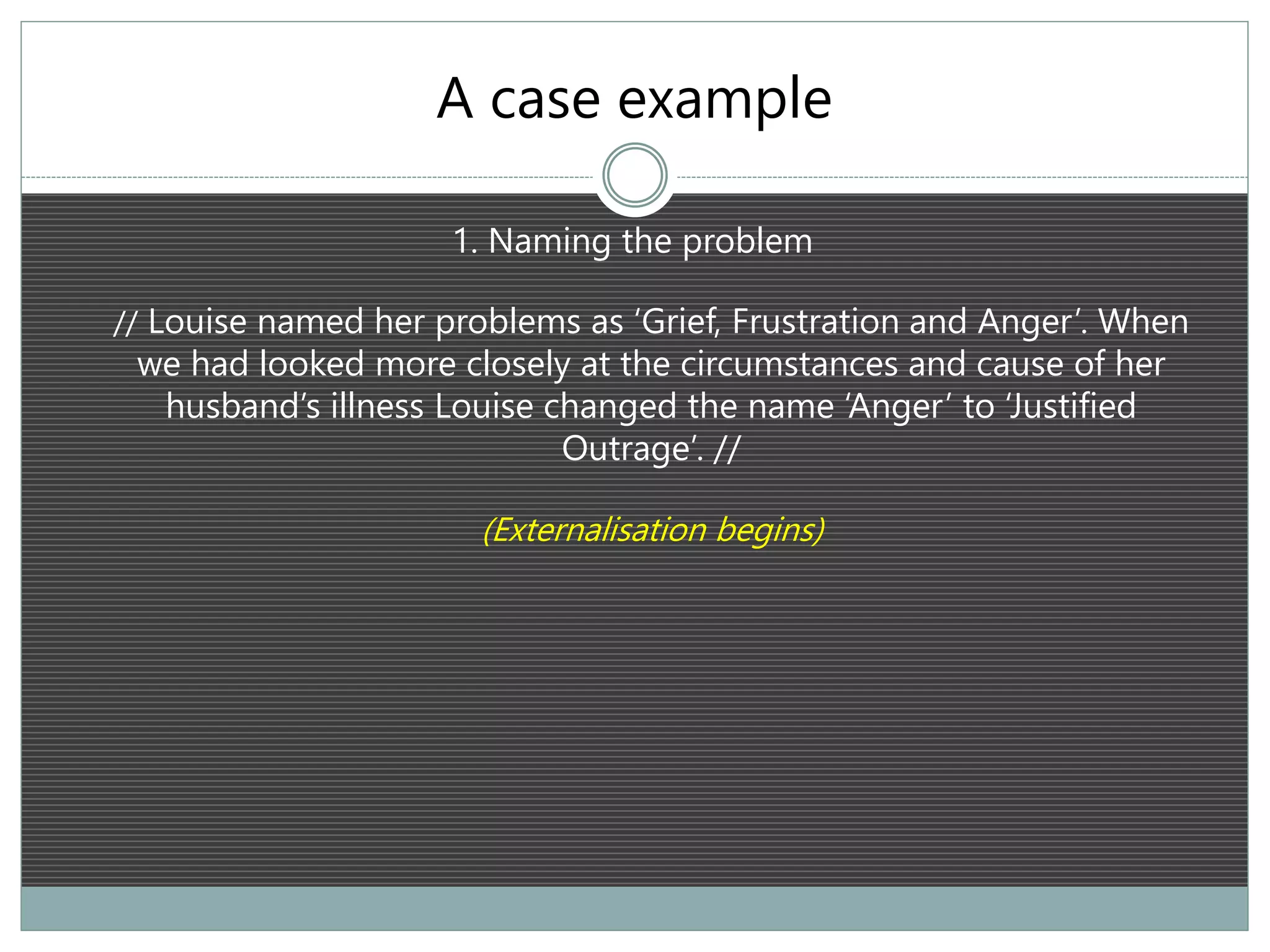 Narrative Therapy by Michael White & David Epston | PPTX