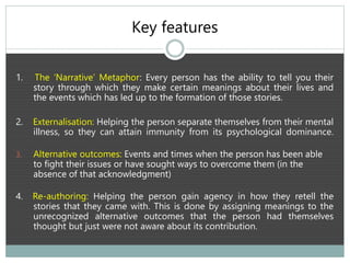 Narrative Therapy by Michael White & David Epston | PPTX