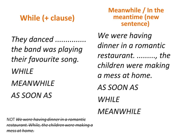 Time Linking Words | PPT