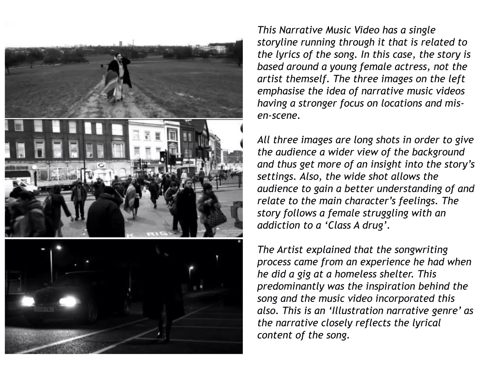 Narrative Based Music Video | PPT