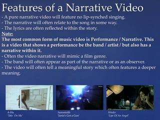Narrative Music Videos | PPTX