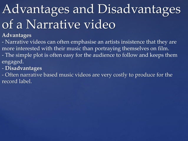 Narrative Music Videos | PPT