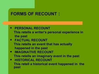 Narrative vs recount | PPT