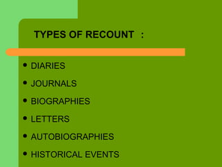 Narrative vs recount | PPT