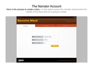 Narrative wheel story writers account | PPTX | Technology & Computing