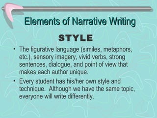 Narrative writing | PPT