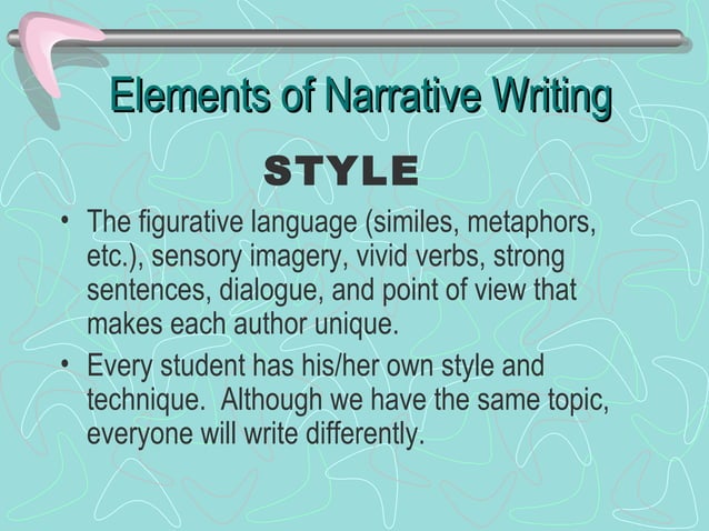 Narrative writing | PPT | Fiction | Books and Literature