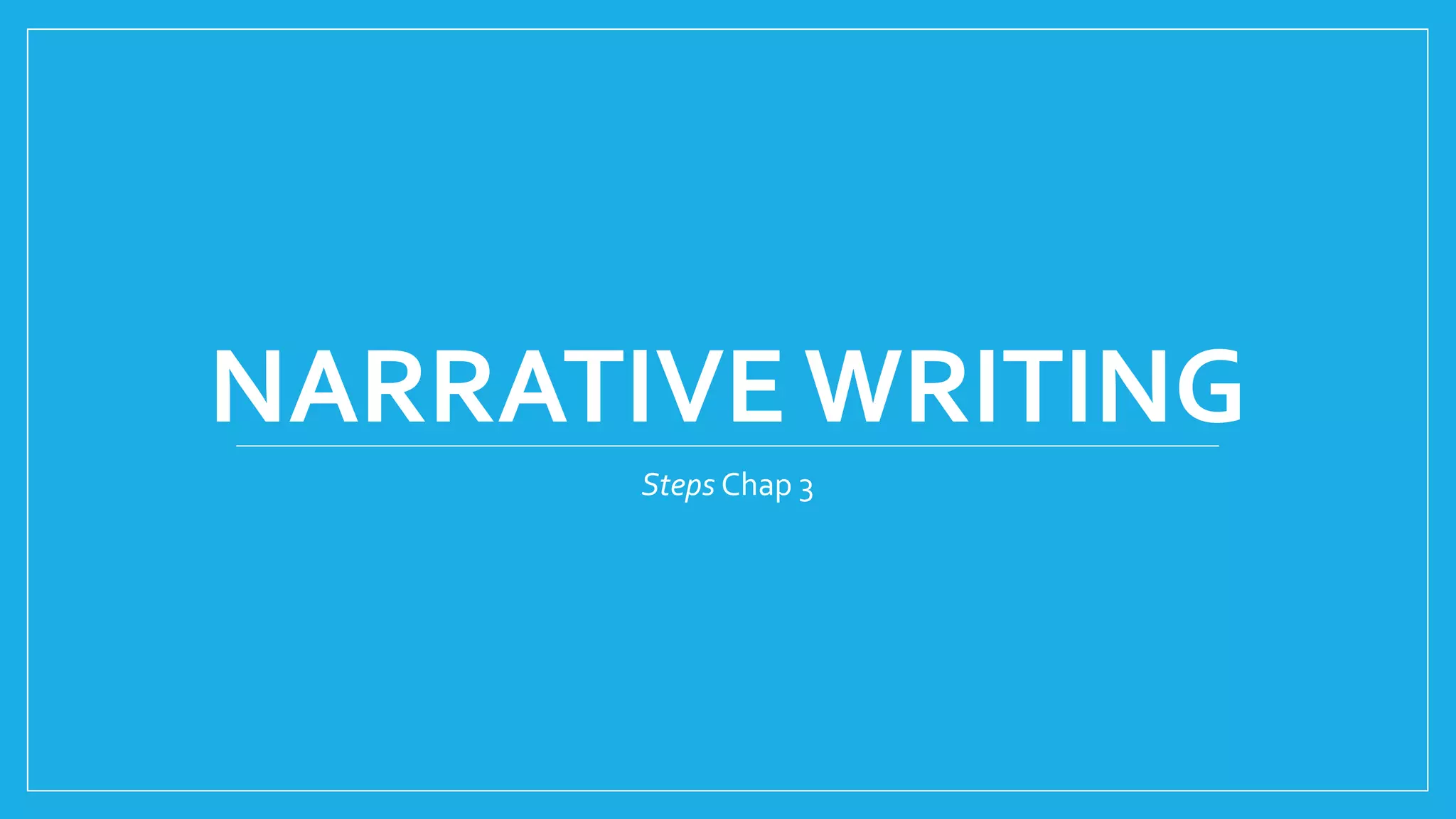 Narrative Writing (Concept Wheel) | PPTX