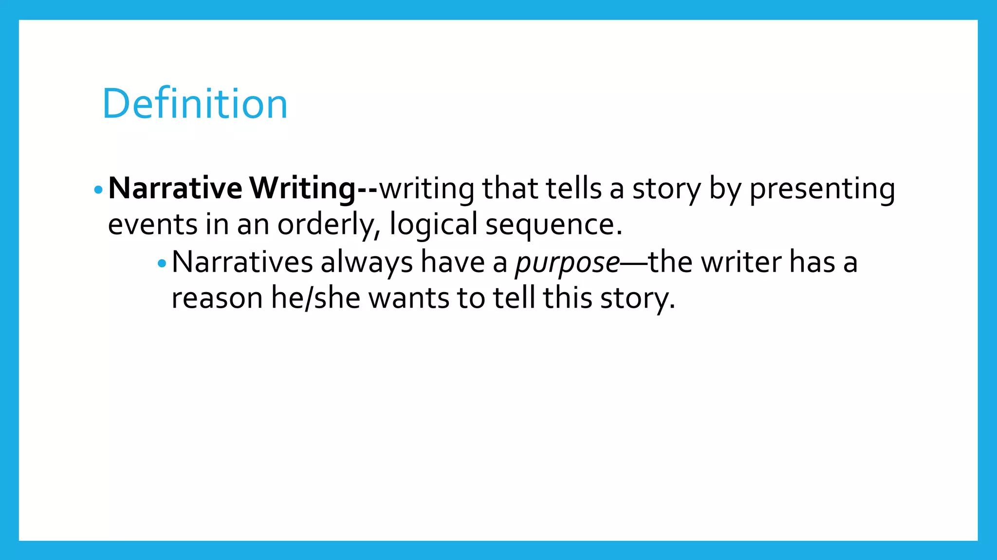 Narrative Writing (Concept Wheel) | PPTX