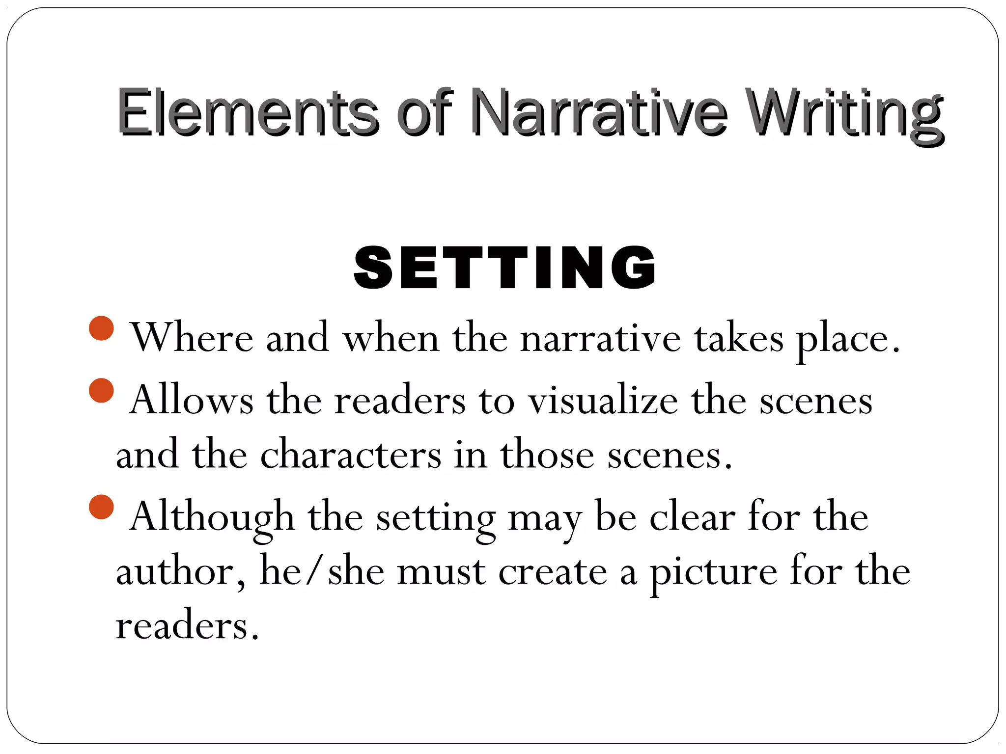 Narrative Writing | PPT