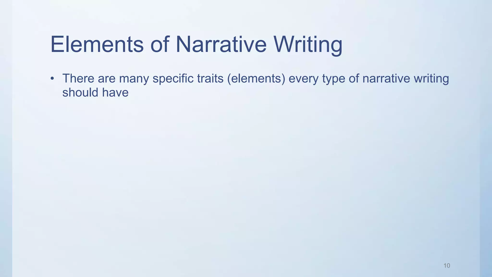 Narrative Writing and its types | PPTX