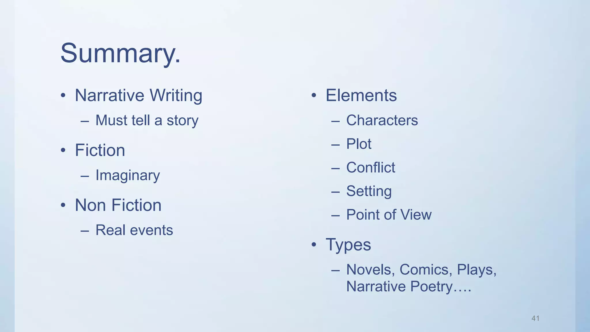 Narrative Writing and its types | PPTX