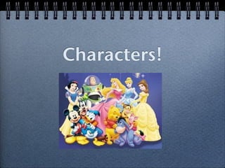 Narrative writing characters | KEY