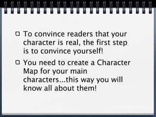Narrative writing characters | KEY