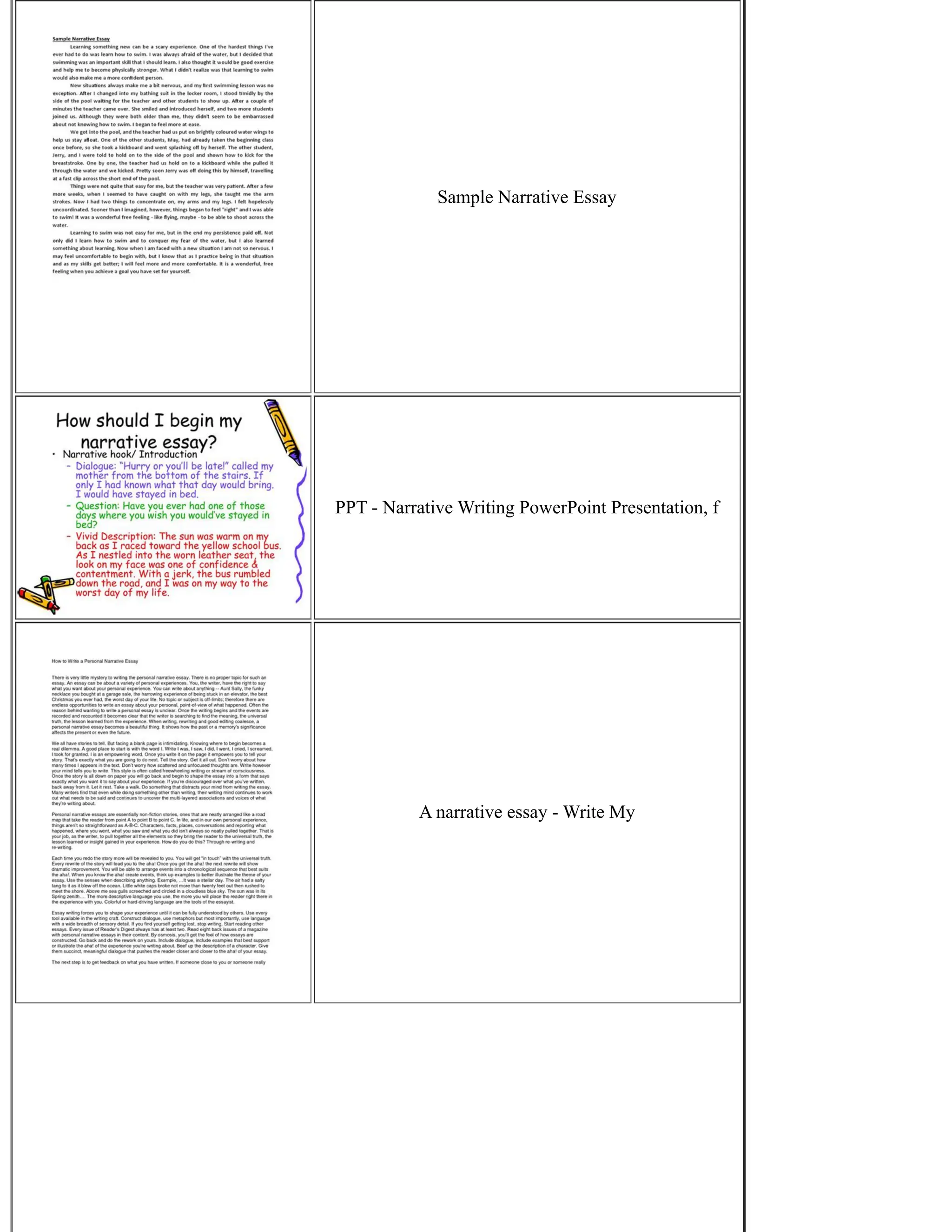 Narrative Writing Essay | PDF