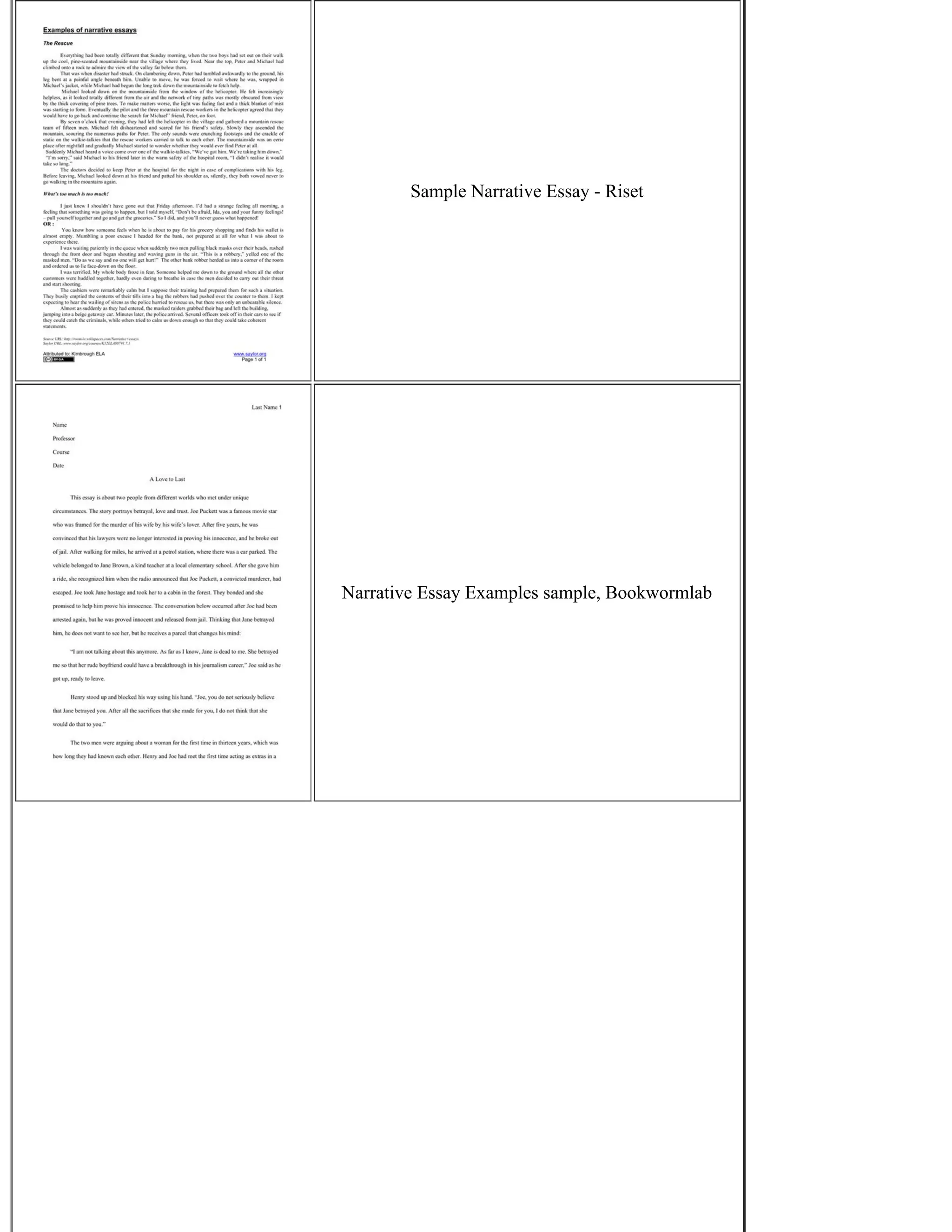 Narrative Writing Essay | PDF