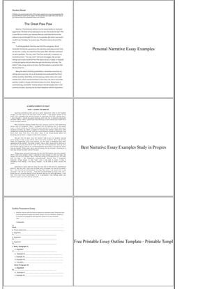 Narrative Writing Essay | PDF