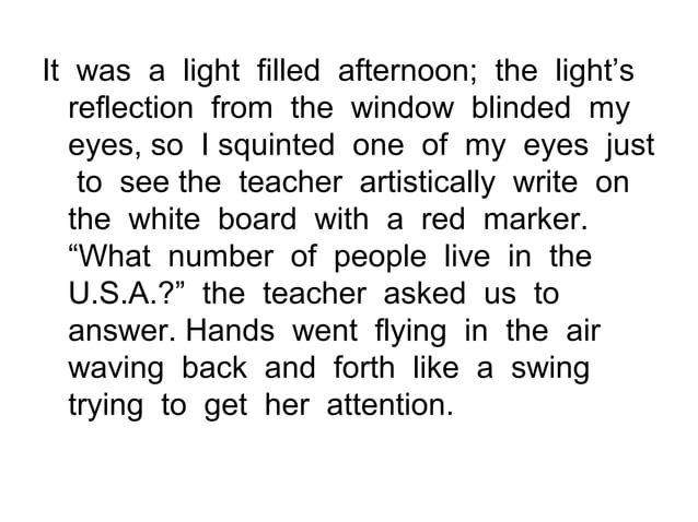 Narrative writing examples | PPT