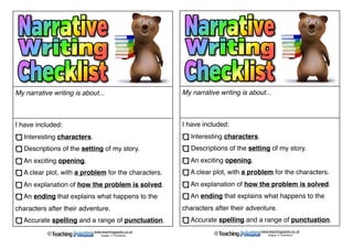 The Narrative Writing Pack | PDF