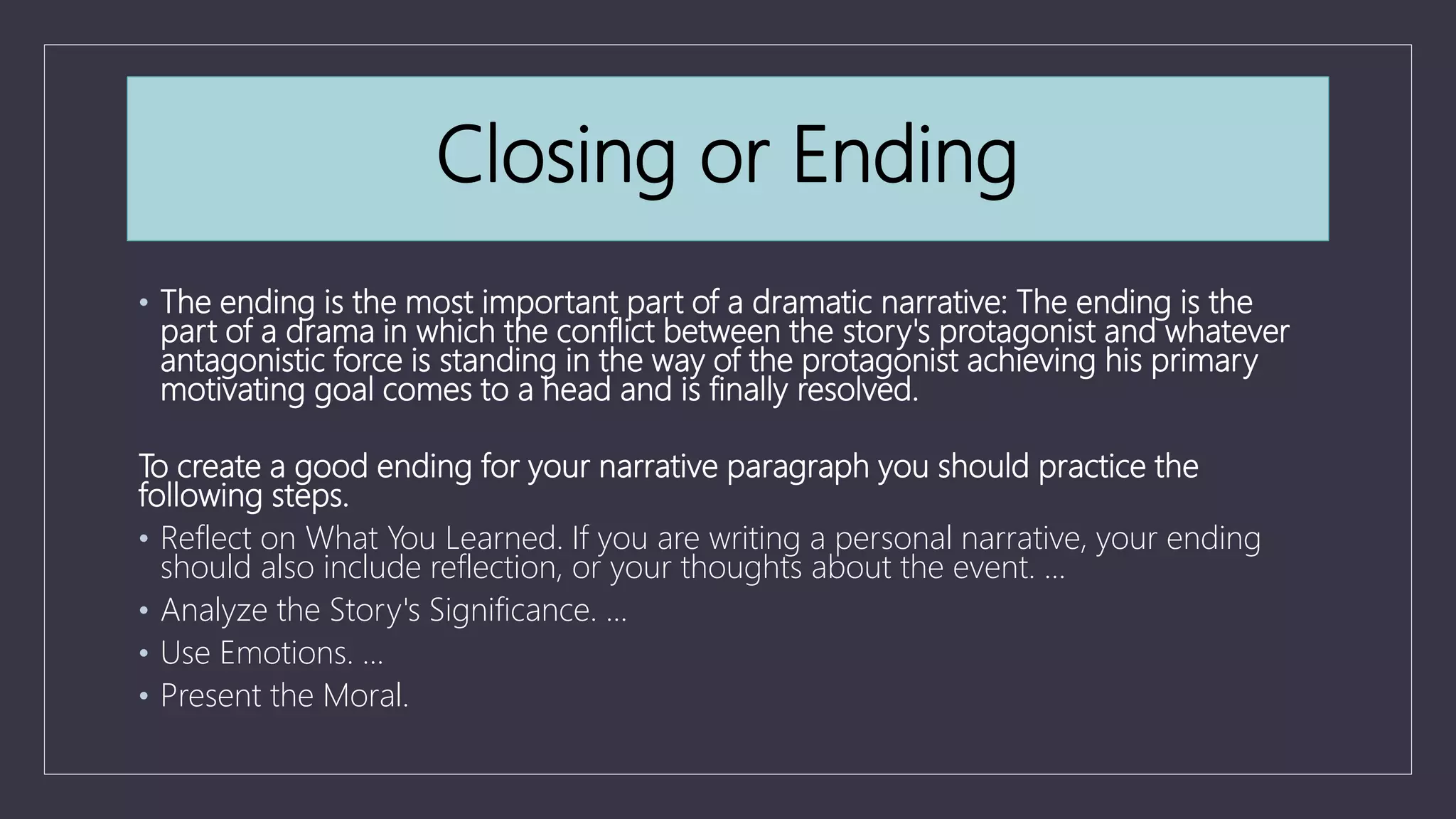 Narrative writing ppt | PPTX