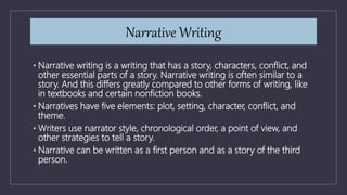 Narrative writing ppt | PPTX