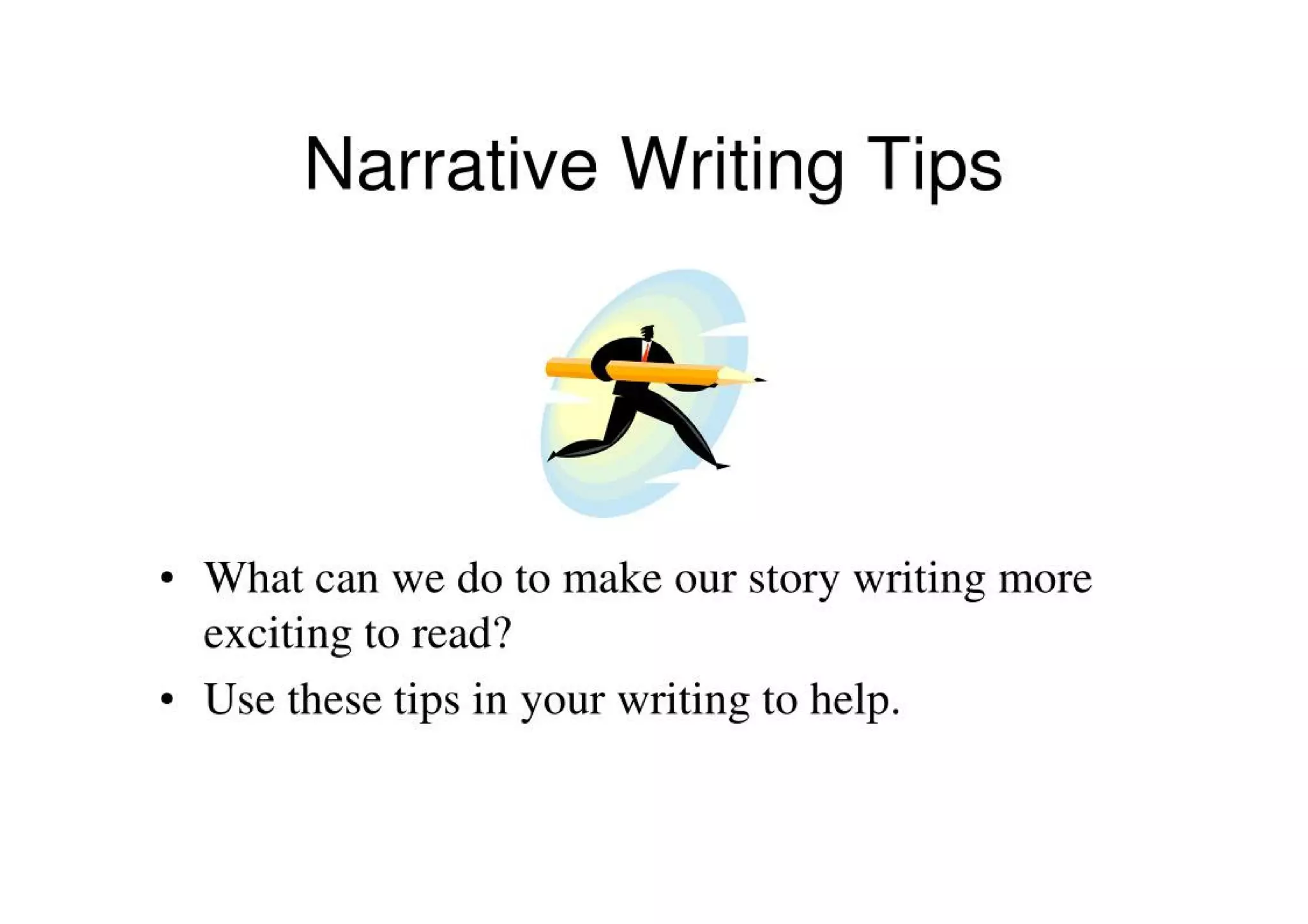 Narrative Writing Tips | PPT
