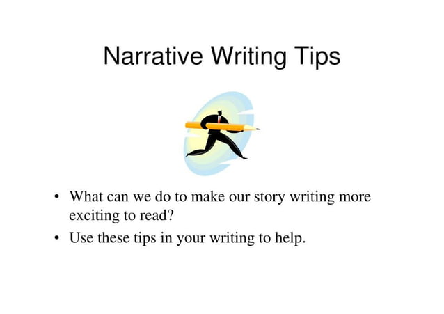 Narrative Writing Tips | PDF