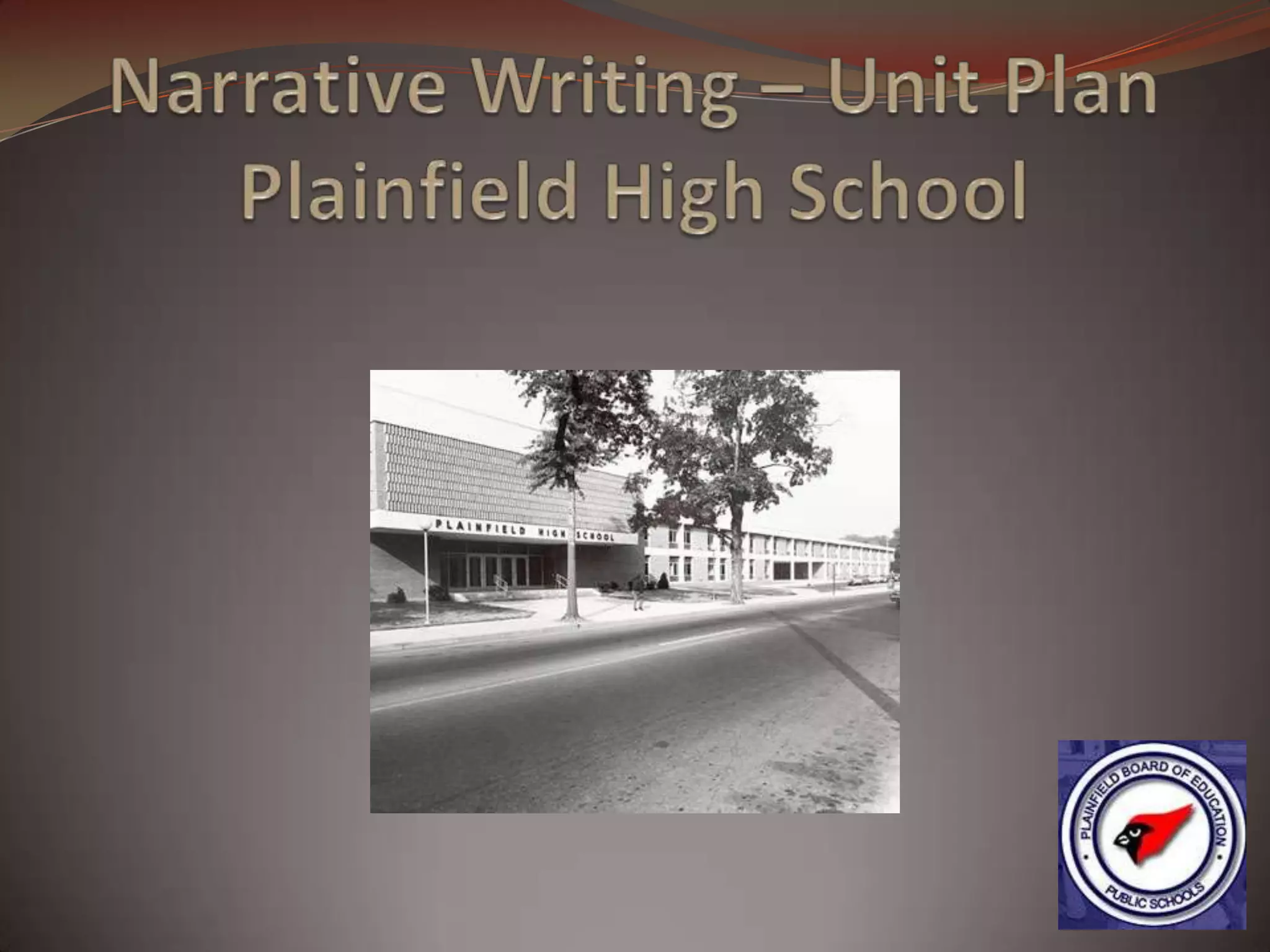 Narrative writing – unit plan | PPTX