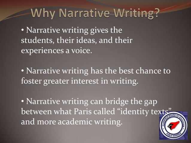 Narrative writing – unit plan | PPTX