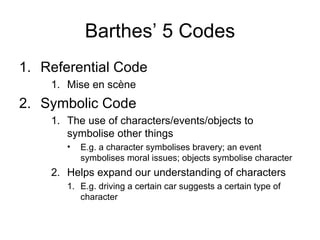 Narratology: Barthes | PPT
